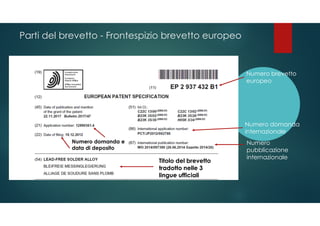 I brevetti: aspetti scientifici e burocratici | PDF