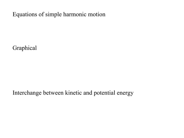 Ib review 4 - simple harmonic motion and waves | PPT