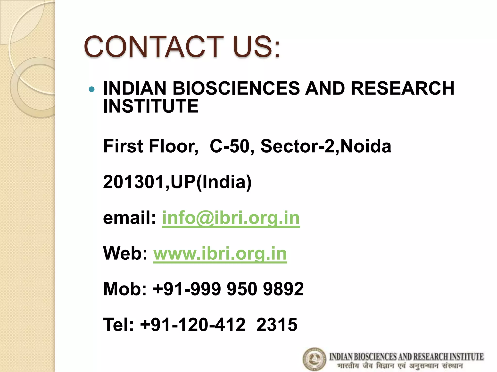 Ibri presentation | PPTX