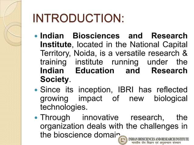Ibri presentation | PPTX