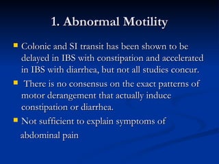 Irritable Bowel Disease | PPT