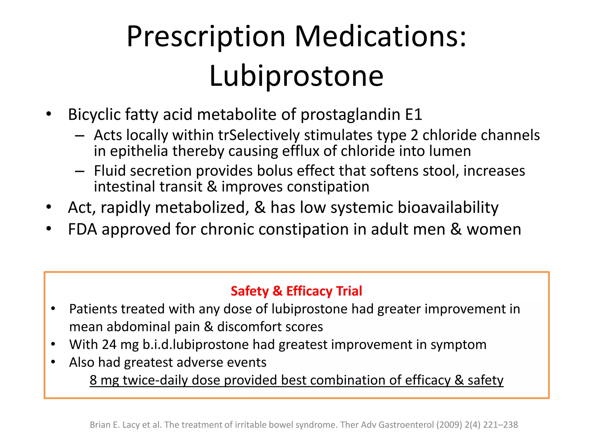 Irritable Bowel Syndrome Part 1 - Dr Vivek Baliga | PPTX