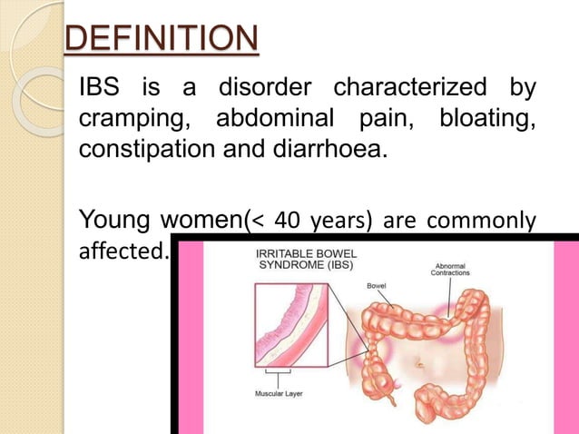 IRRITABLE BOWEL SYNDROME(IBS) WITH NURSING MANAGEMENT | PPTX