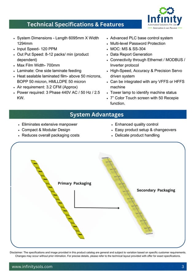 Innovative Secondary Packaging for Strip of Pouches (IBS-200) | PDF