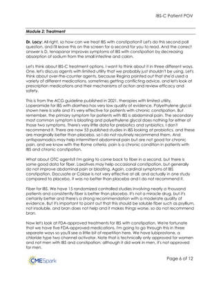 Irritable Bowel Syndrome with Constipation: Patient POV CME Program ...