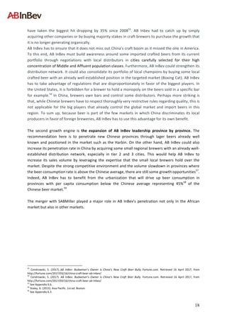 Ab InBev Internationalisation Strategy | PDF