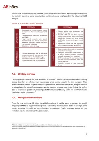 Ab InBev Internationalisation Strategy | PDF