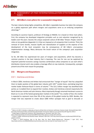 Ab InBev Internationalisation Strategy | PDF