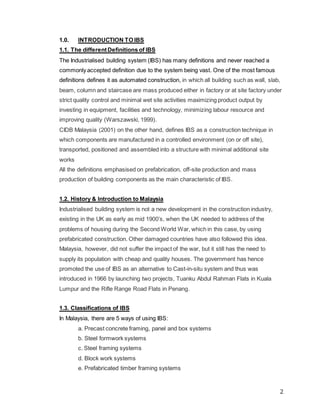 IBS - Individual Assignment (Time comparison between IBS & traditional ...