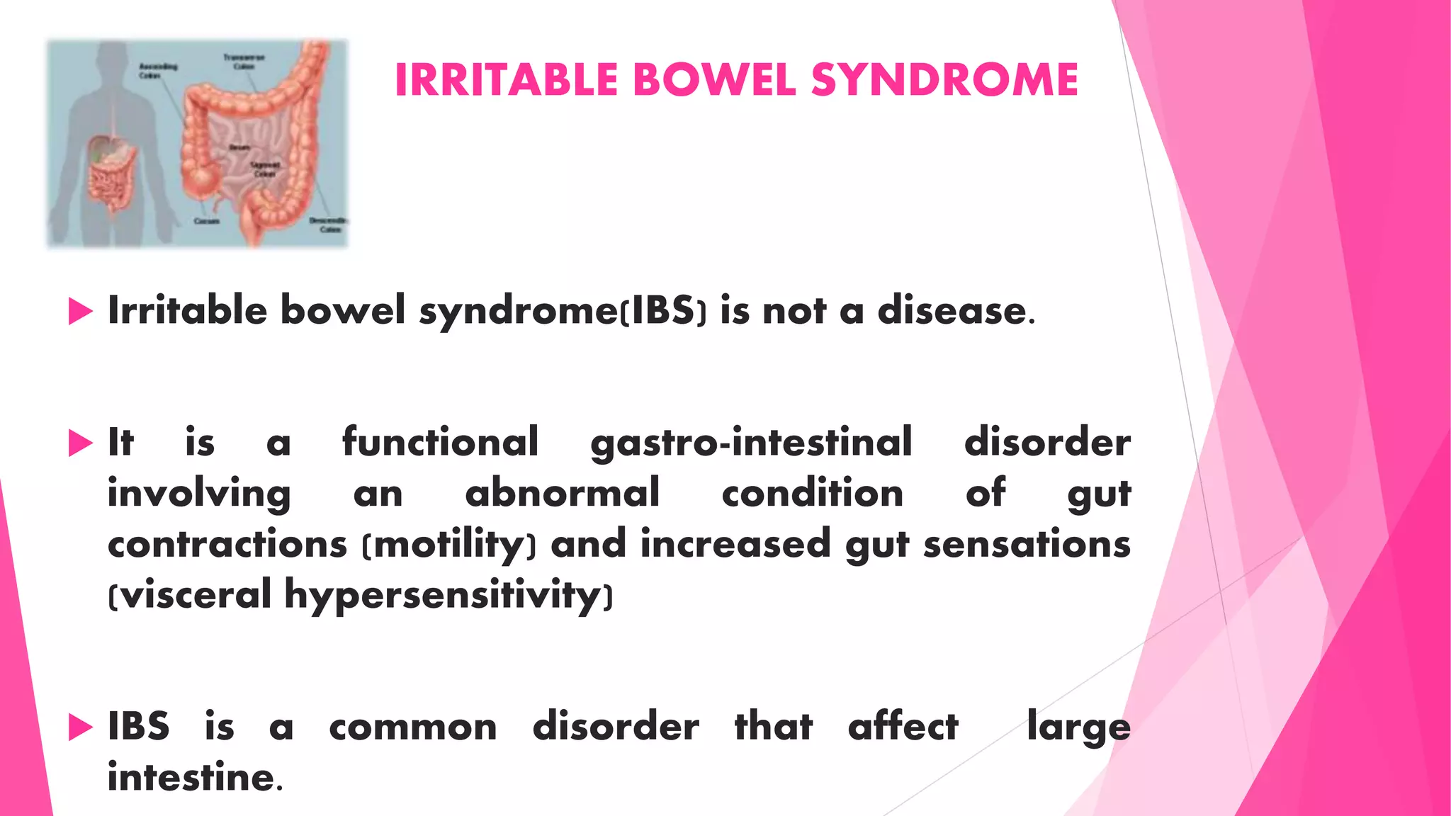 Irritable Bowel Syndrome | PPTX