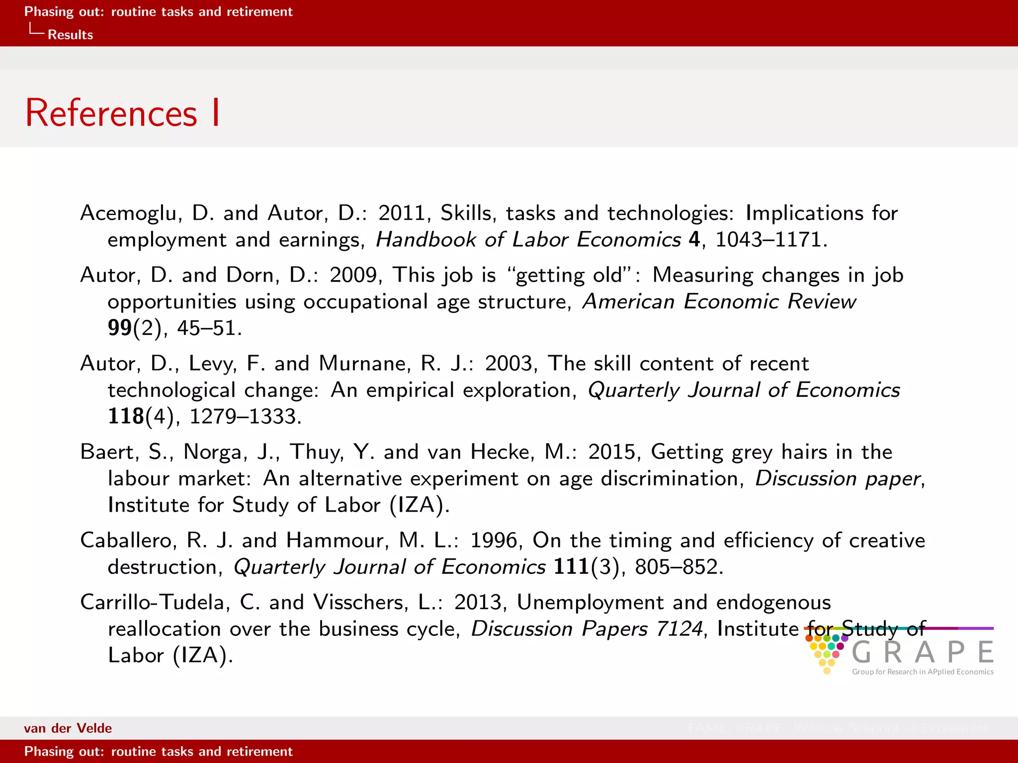 Phasing out: routine tasks and retirement | PDF