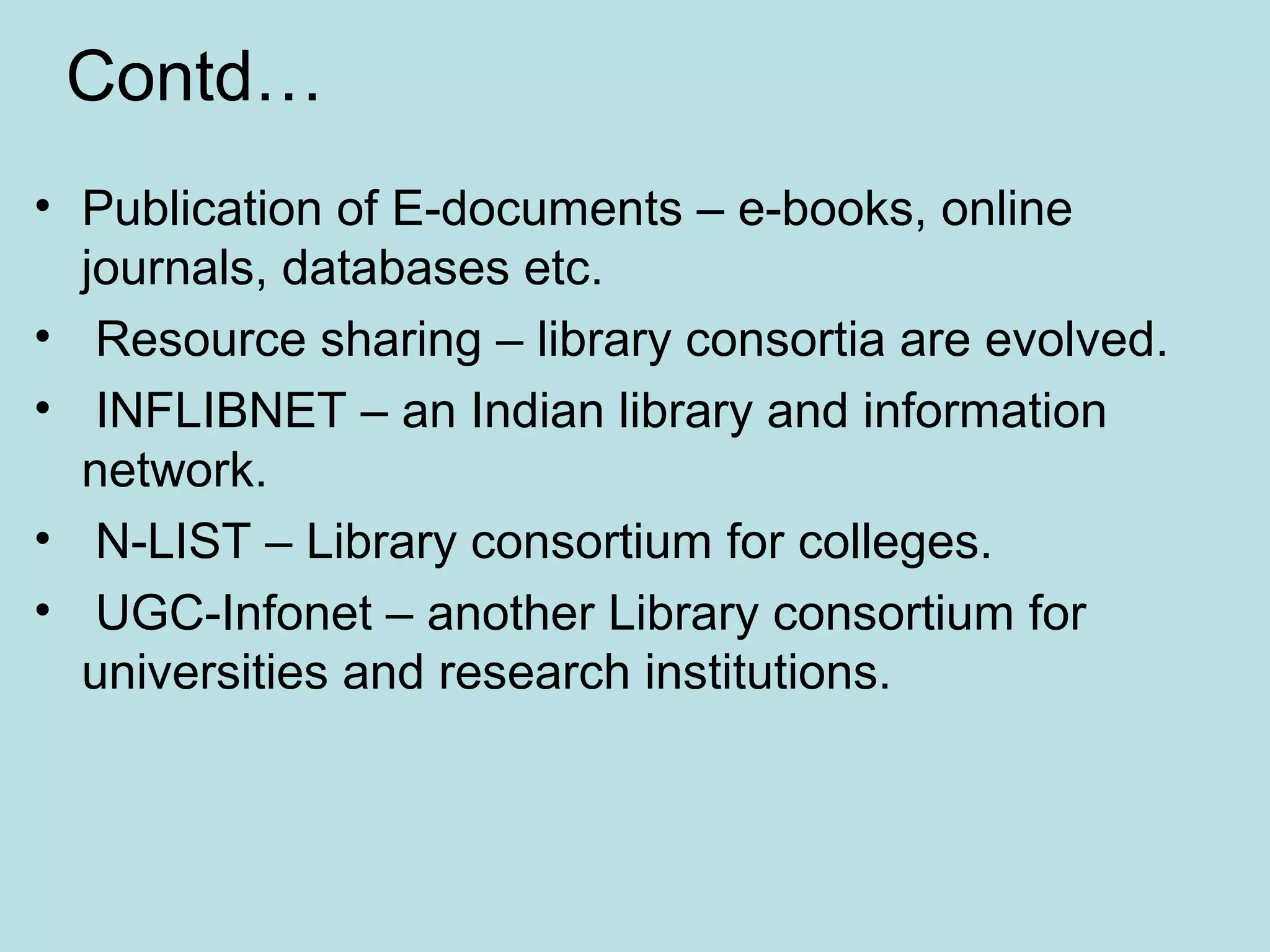 N-LIST program of INFLIBNET | PPT