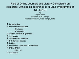N-LIST program of INFLIBNET | PPT