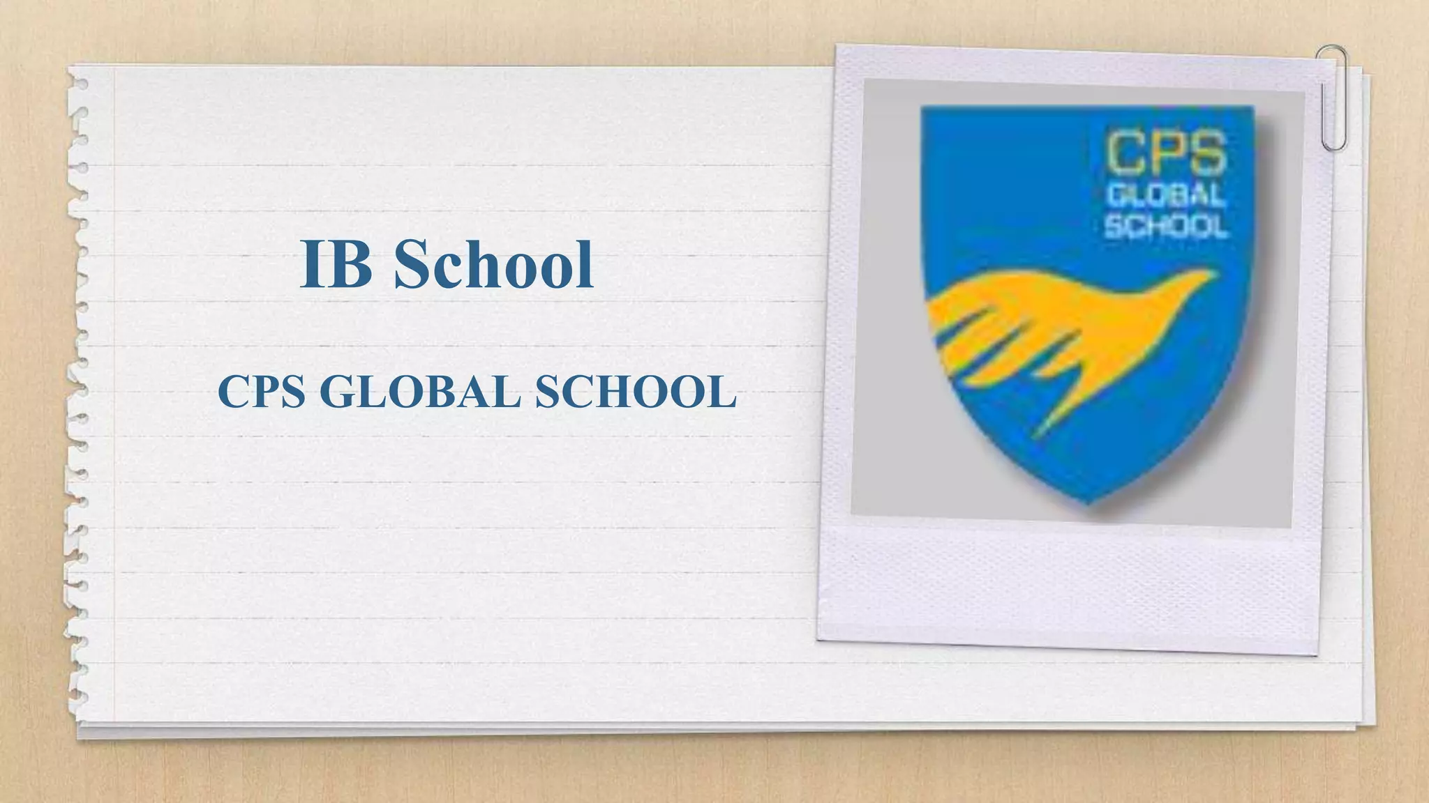 Ib school | PPTX
