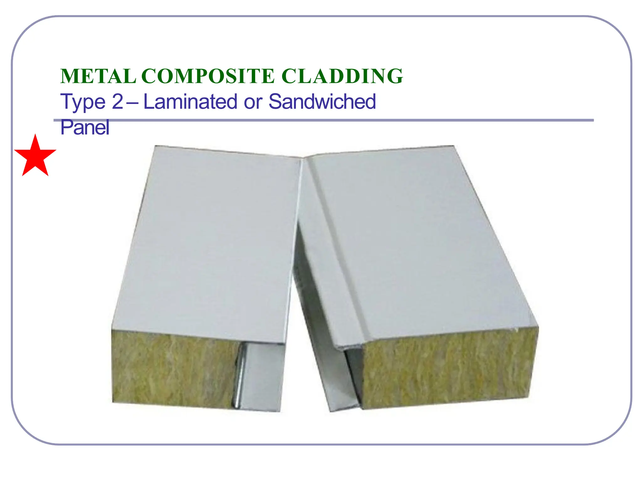 CONSTRUCTION TECHNOLOGY V - METAL COMPOSITE CLADDING NON-METAL CLADDING ...