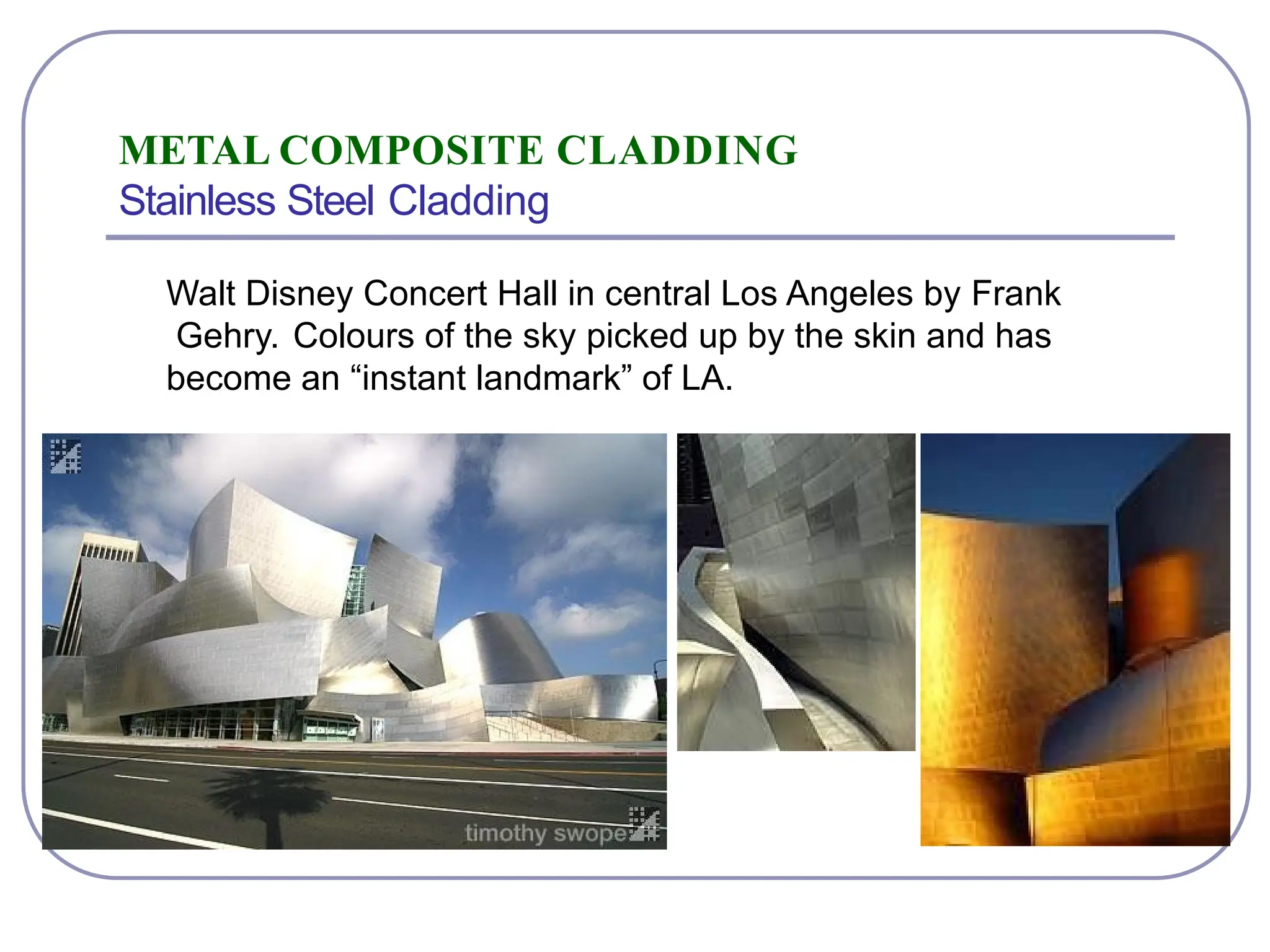 CONSTRUCTION TECHNOLOGY V - METAL COMPOSITE CLADDING NON-METAL CLADDING ...