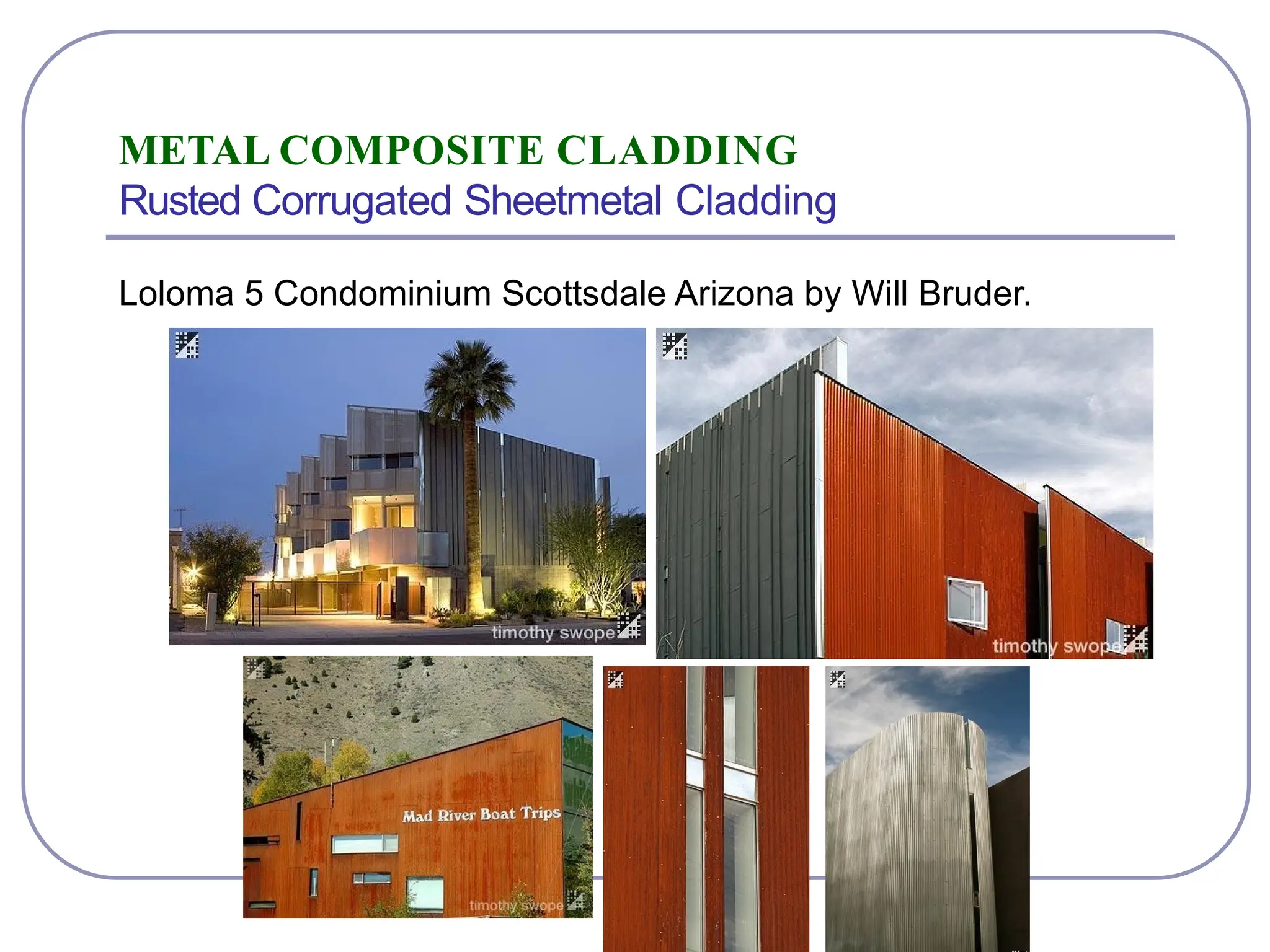 CONSTRUCTION TECHNOLOGY V - METAL COMPOSITE CLADDING NON-METAL CLADDING ...