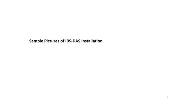 IBS DAS Components | PPTX