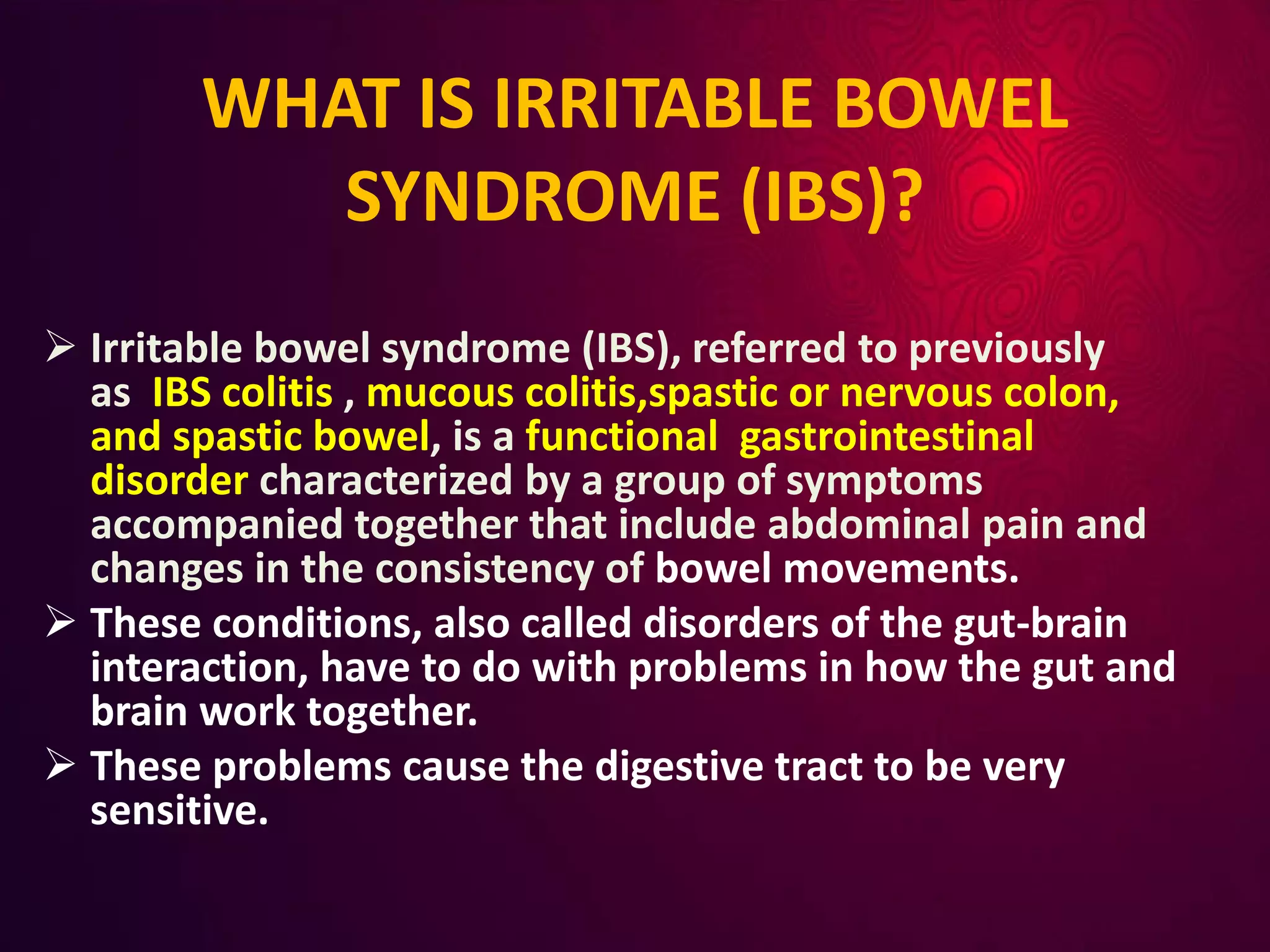 Drugs used in the treatment of irritable bowel syndrome (IBS) | PDF