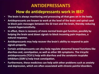 Drugs used in the treatment of irritable bowel syndrome (IBS) | PDF
