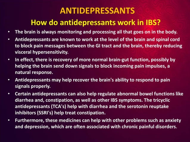 Drugs used in the treatment of irritable bowel syndrome (IBS) | PDF | Digestive Disorders ...
