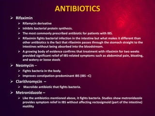 Drugs used in the treatment of irritable bowel syndrome (IBS) | PDF