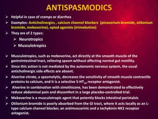 Drugs used in the treatment of irritable bowel syndrome (IBS) | PDF