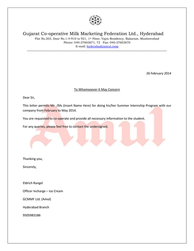 Ibs internship | PDF