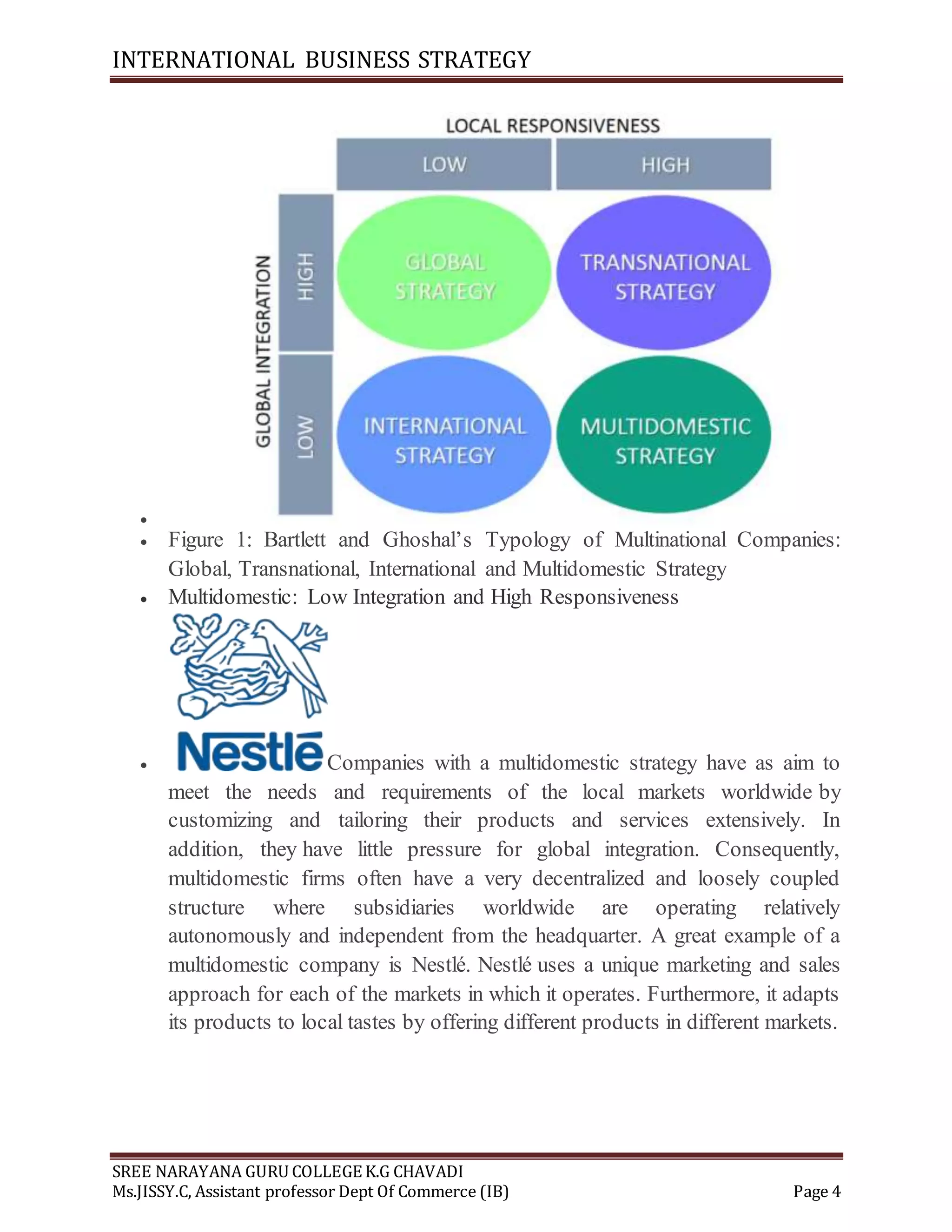 International Business Strategy Material as per Bharathiar University ...