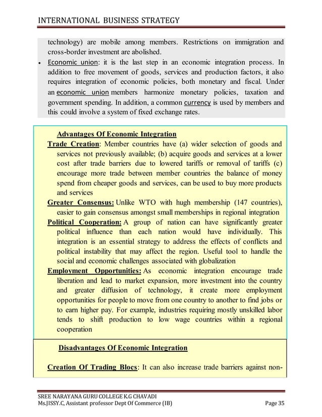 International Business Strategy Material as per Bharathiar University Syllabus base | DOCX ...