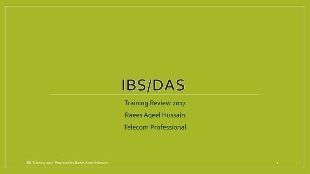 IBS/DAS mini training review | PDF | Computer Peripherals | Computing