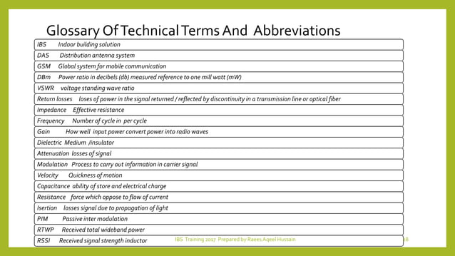 IBS/DAS mini training review | PDF | Computer Peripherals | Computing