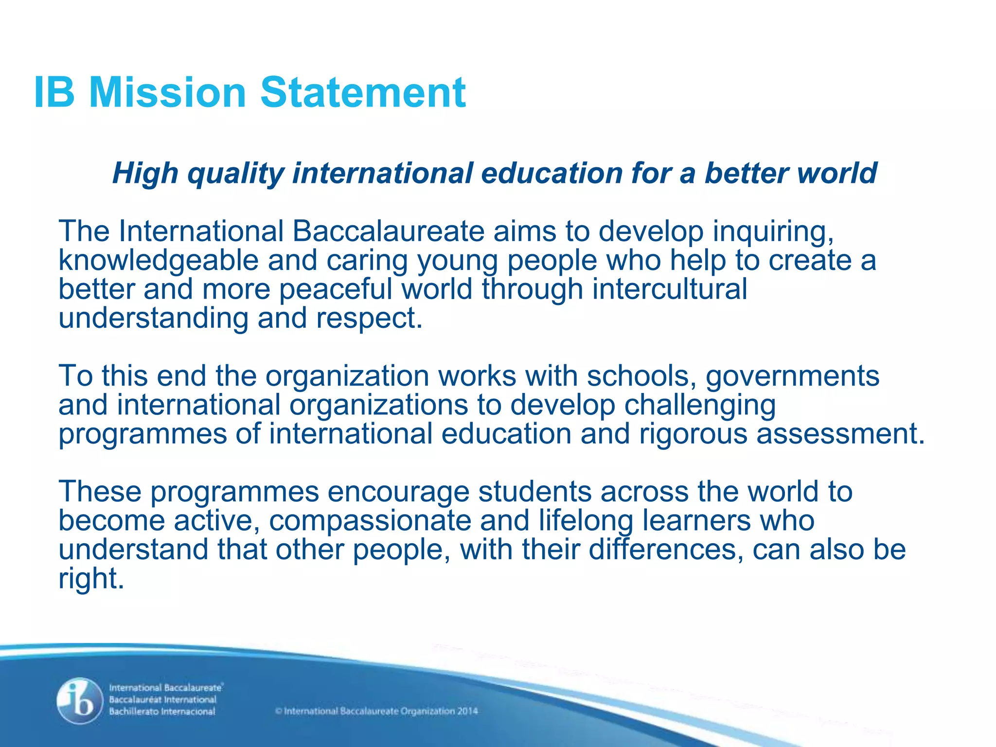 IBSOM DP Orientation Session | PPTX