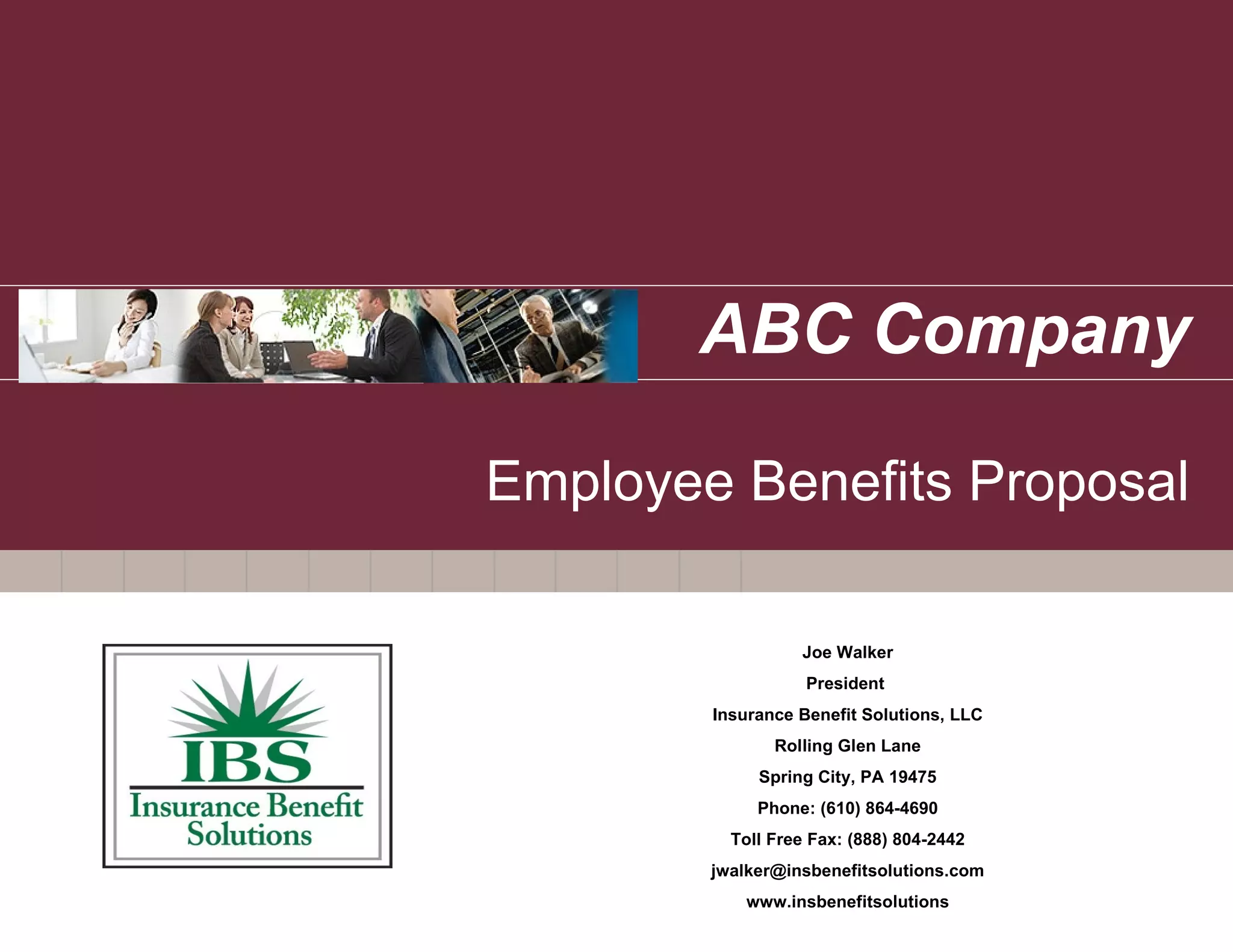 IBS Power Point Group Benefit Presentation 2010 | PPT