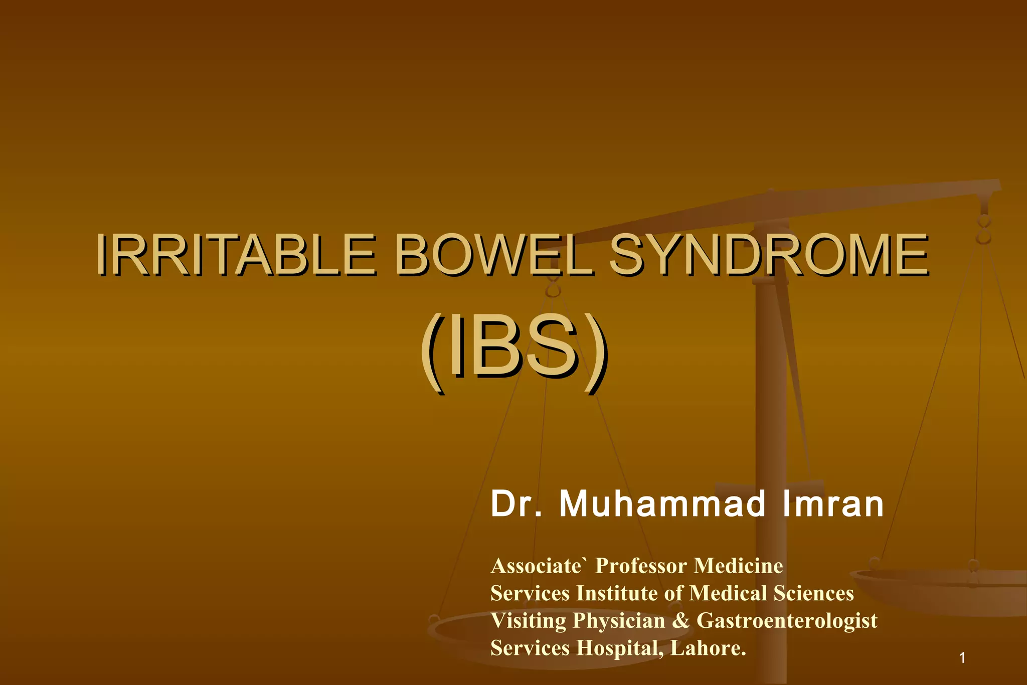IBS Presentation | PPT