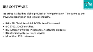 Ibs software | PPTX | Air Travel | Travel Type