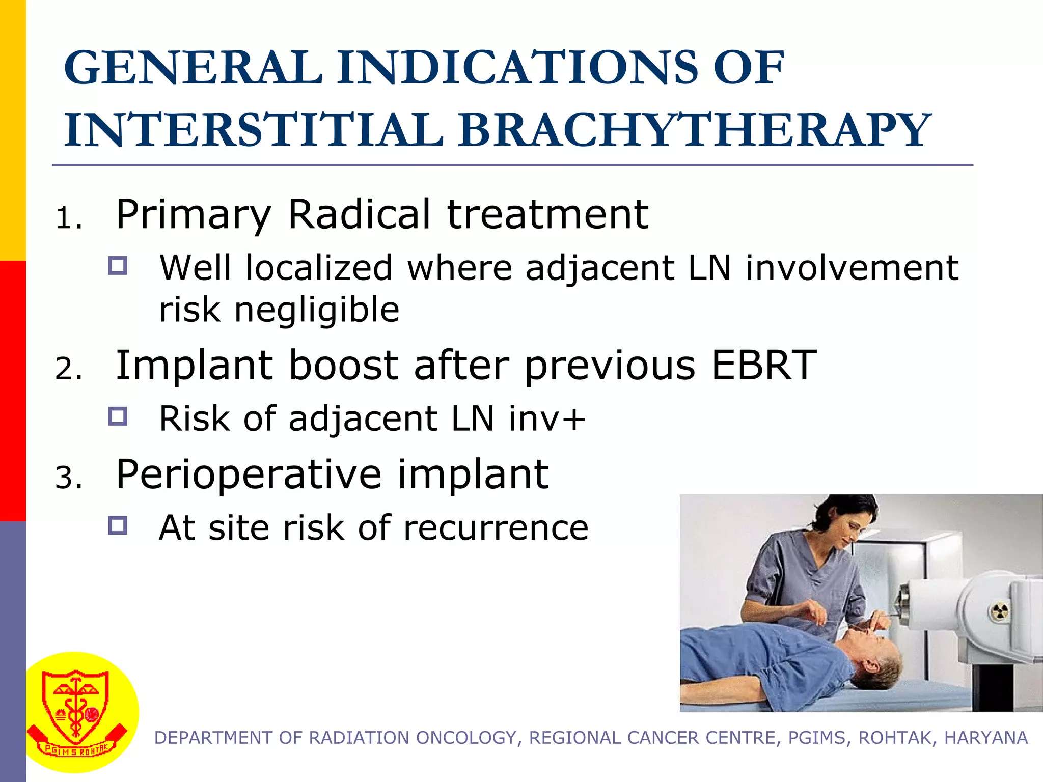 physics and clinical aspects of interstitial brachytherapy | PPT
