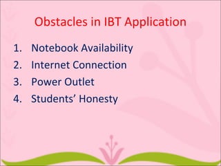 Ibt and cbt | PPT