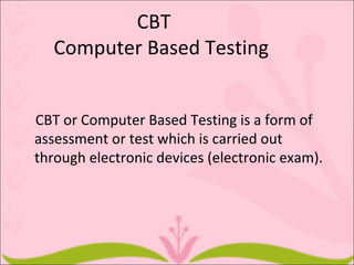 Ibt and cbt | PPT