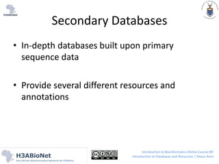 Comprehensive Guide to Bioinformatics Databases and Genomic Data ...