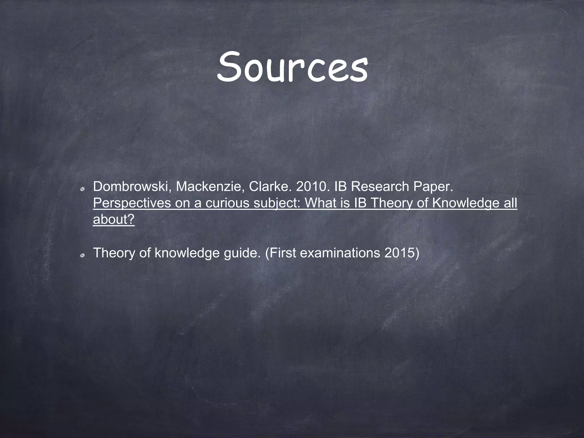 Ib theory of_knowledge_bms_presentation lauwers | PPTX