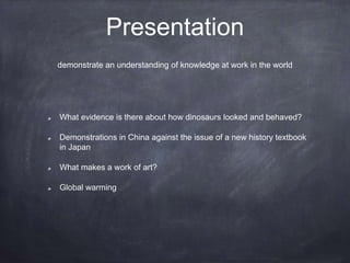 Ib theory of_knowledge_bms_presentation lauwers | PPTX