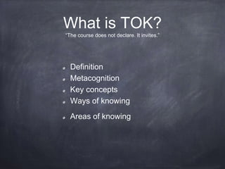 Ib theory of_knowledge_bms_presentation lauwers | PPTX