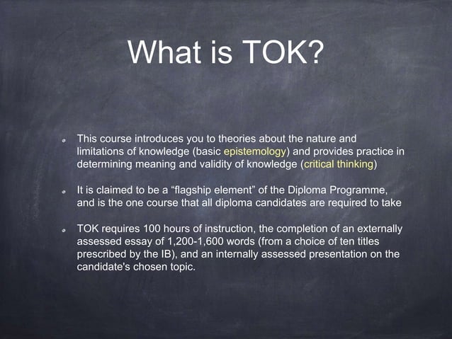Ib theory of_knowledge_bms_presentation lauwers | PPTX | Educational Assessment | Education