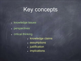 Ib theory of_knowledge_bms_presentation lauwers | PPTX