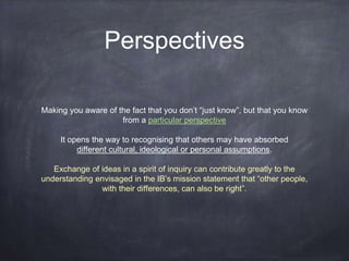 Ib theory of_knowledge_bms_presentation lauwers | PPTX