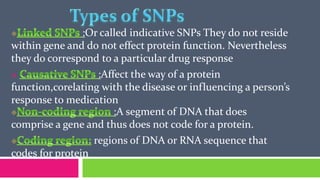 Single Nucleotide Polymorphism (SNP) | PPTX