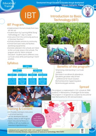 Ibt program brochure | PDF