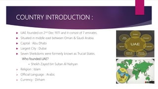 International Business of country UAE | PPTX | Commodities | Economy