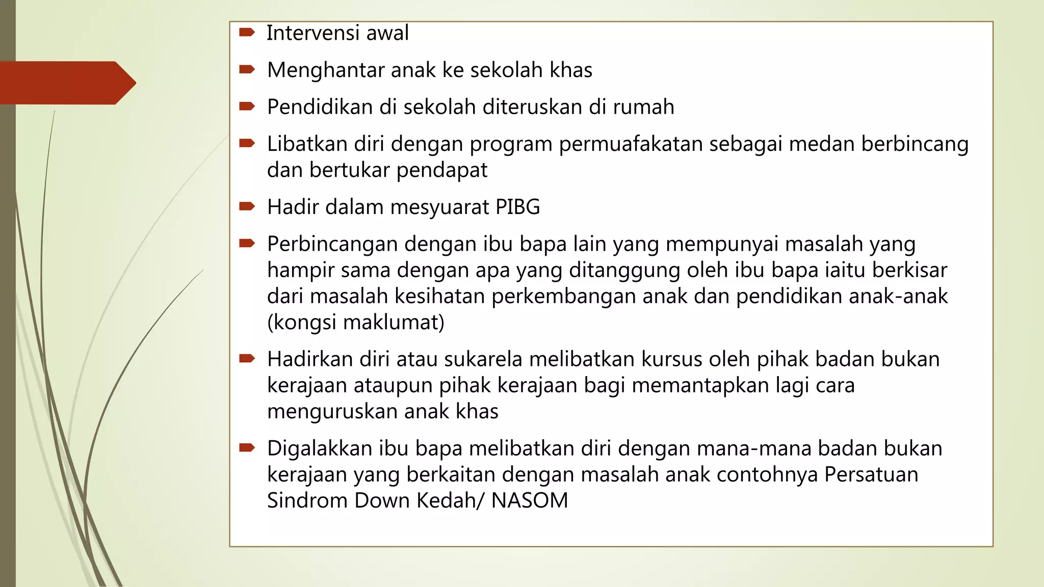 Peranan ibu bapa terhadap Pemulihan Dalam Komuniti | PPTX